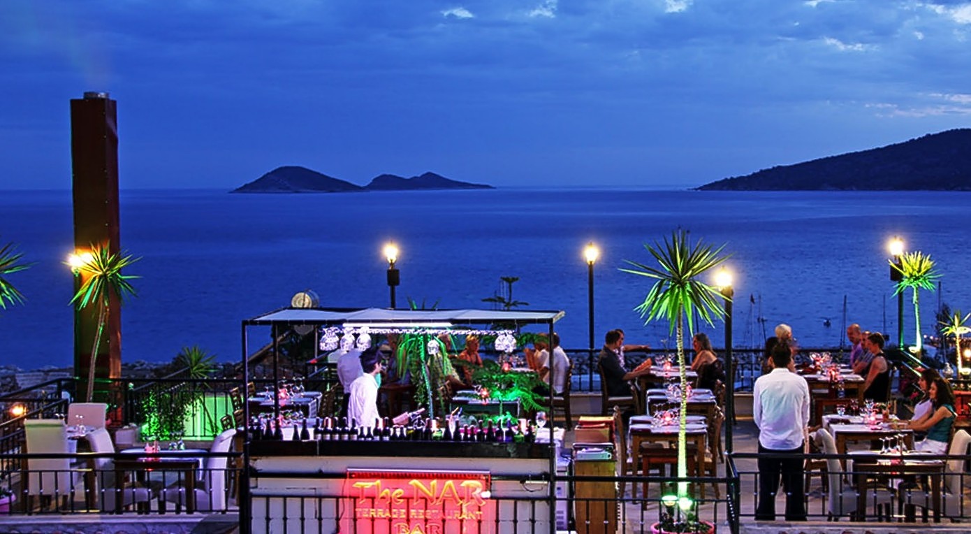 Kalkan Restaurants; experience the famous open roof terrace restaurants ...